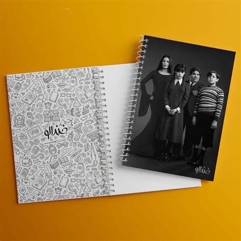 قیمت و خرید دفتر نقاشی 50 برگ خندالو مدل خانواده آدامز ونزدی Wednesday