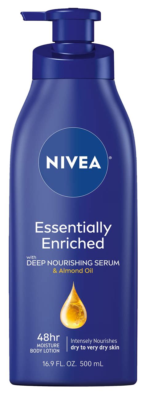 Nivea Essentially Enriched Body Lotion For Dry Skin 48 Hour Moisturizing Lotion