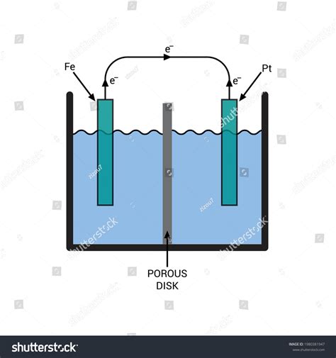 Schematic Galvanic Cell Stock Vector Royalty Free 1980381947 Shutterstock