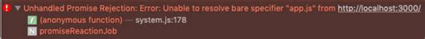 Javascript How To Solve Unhandled Promise Rejection Error Unable