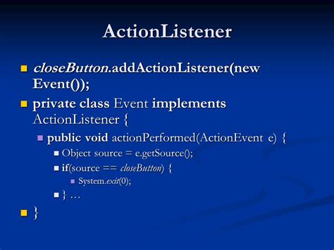 Java GUI Overview The Idea The Idea The Components The Components Listeners Listeners The