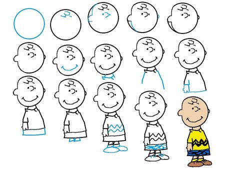 How To Draw The Peanuts Charlie Brown And Snoopy Charlie Brown And Images And Photos Finder