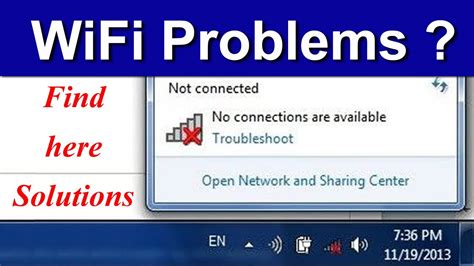 How To Fix WiFi NOT CONNECTED No Connections Are Available