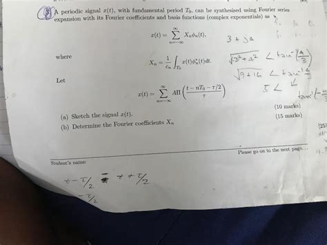 Solved A Periodic Signal Z T With Fundamental Period To Chegg