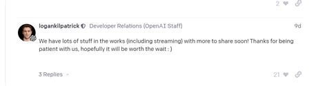 Streaming Responses In Openai Assistant Apis Community Openai Developer Forum