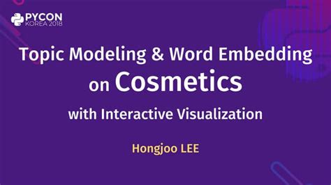 Topic Modeling And Word Embedding On Cosmetics Pdf