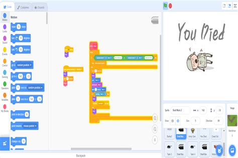 Scratch Project 1 Tank Game Jack Daly Bsc