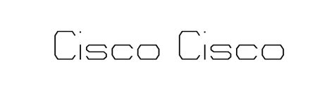 Cisco Cisco Font FFonts Net