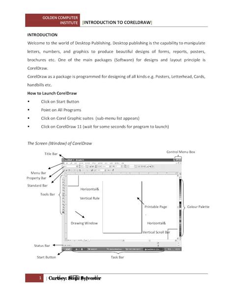 Pdf Introduction To Coreldraw Complete Dokumentips