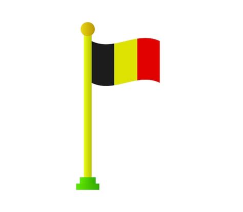 벨기에 국기 프리미엄 벡터