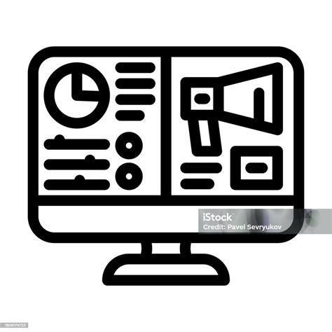 캠페인 관리 소셜 미디어 라인 아이콘 벡터 일러스트레이션 고객 참여에 대한 스톡 벡터 아트 및 기타 이미지 고객 참여
