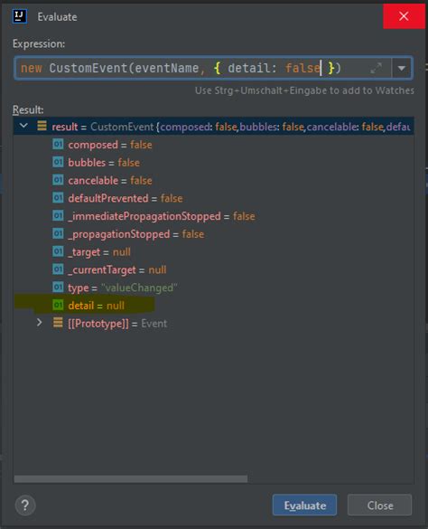 Customevent Does Not Take Falsy Detail Value · Issue 701 · Capricorn86