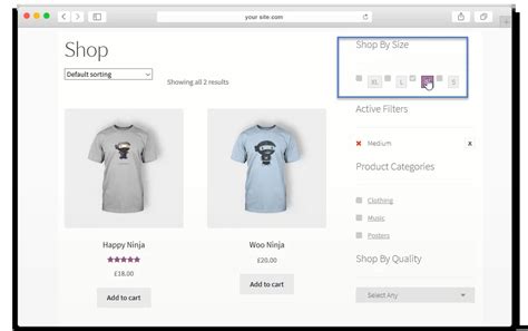 WooCommerce Ajax Product Filter Extendons