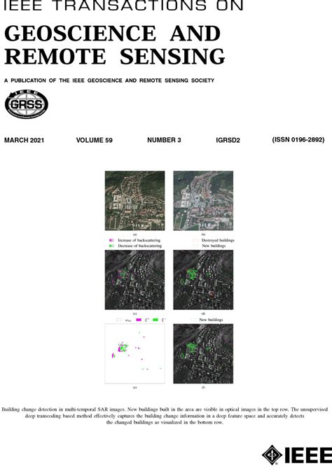 Ieee Transaction On Geoscience And Remote Sensing Cover Rslab