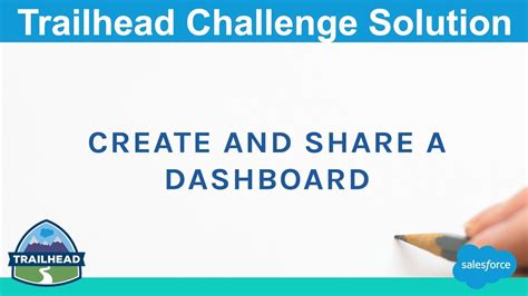 Create And Share A Dashboard Salesforce Trailhead Solution Youtube