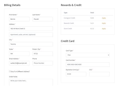 Checkout Autofill Screenshot