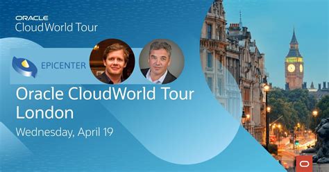oraclecloudworld cloudtechnology techindustry london networking