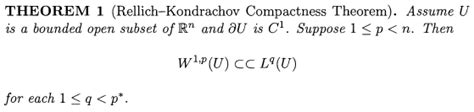 Partial Differential Equations A Remark About The Rellich Kondrachov