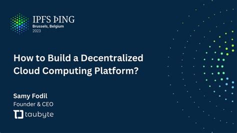 how to build a decentralized cloud computing platform pdf