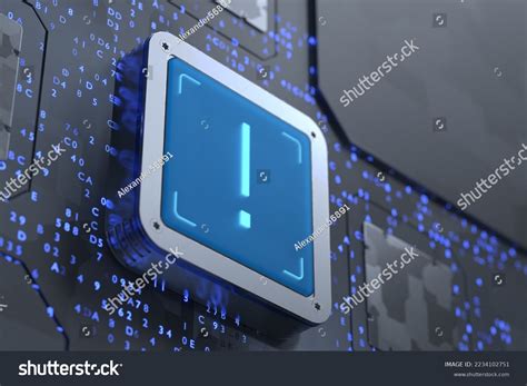 Malware Attention Inscription Exclamation Mark Danger Stock Illustration 2234102751 Shutterstock