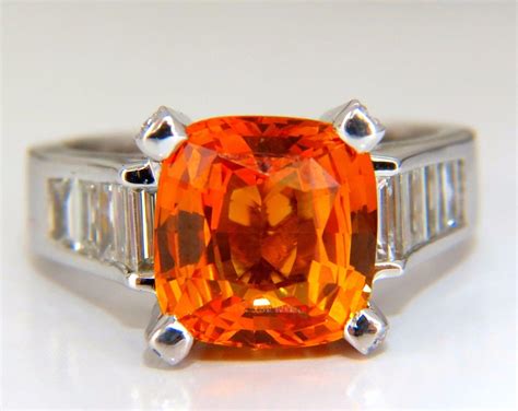 Gia Certified 641ct Natural Citrus Bright Vivid Orange Sapphire
