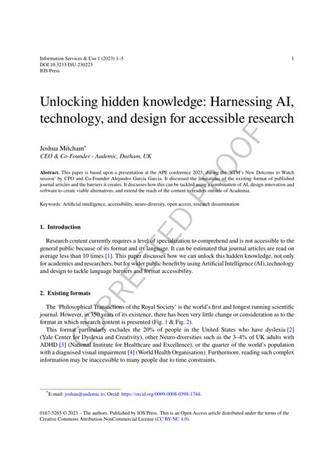 Pdf Unlocking Hidden Knowledge Harnessing Ai Technology And Design
