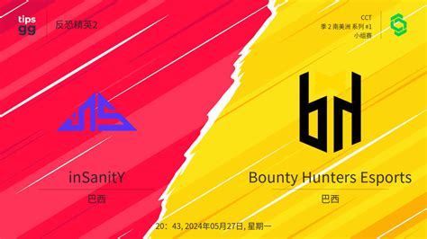 Insanity对阵bounty Hunters Esports，2024年05月27日，比赛预测，反恐精英2 Tipsgg