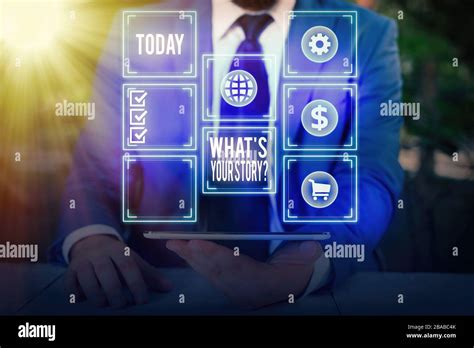 Conceptual Hand Writing Showing Whats Is Your Storyquestion Concept