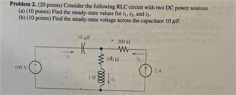 Solved Problem 2 ﻿consider The Following Rlc Circuit With