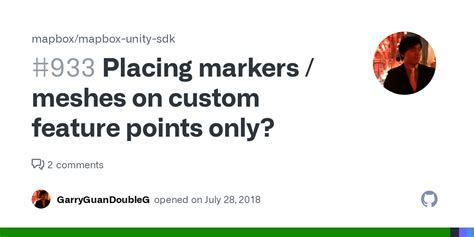 Placing Markers Meshes On Custom Feature Points Only · Issue 933