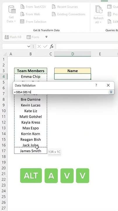 create a simple drop down menu to to simplify data entry and avoid