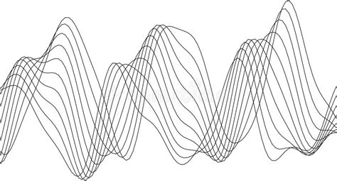 abstract wave pattern with flowing lines for design projects and backgrounds stock illustration