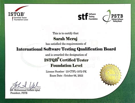 Sarah Meraj On Linkedin Istqb Certificationachieved Testing Testengineer Qajobs… 38 Comments