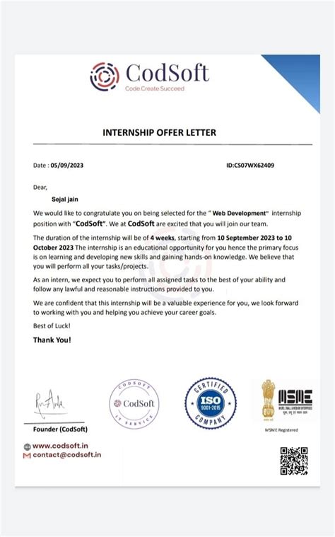 Sejal Jain On Linkedin Internship Webdevelopment Codsoft