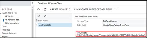 Customized Field Integration In Acumatica