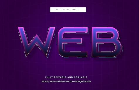 Premium Vector Web Editable Text Effect