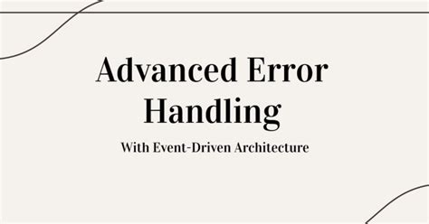 Advanced Error Handling With Event Driven Architecture Mário Bittencourt