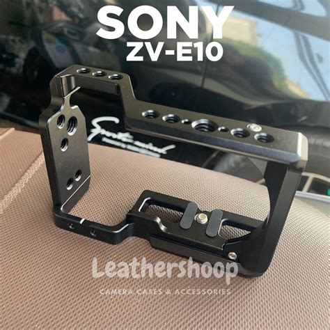 Jual Cage Rig Sony Zve10 Zv E10 Bracket Plate Vloging Shopee Indonesia