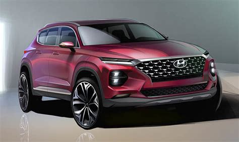 Hyundai Santa Fe 2019 Revealed Bold New Suv Design Teased In New