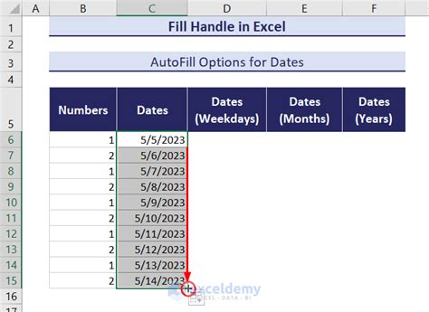 How To Use Fill Handle In Excel All You Need To Know Exceldemy
