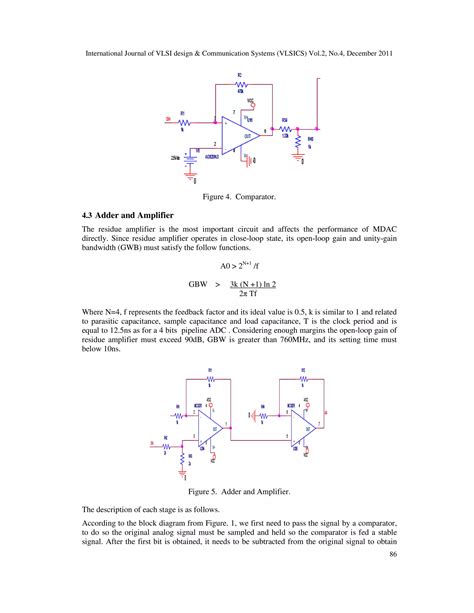Vlsi Design Of Low Power High Speed 4 Bit Resolution Pipeline Adc In Submicron Cmos Technology Pdf