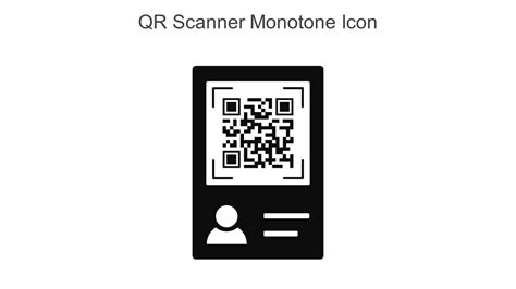 QR Scanner Monotone Icon In Powerpoint Pptx Png And Editable Eps Format PPT Template