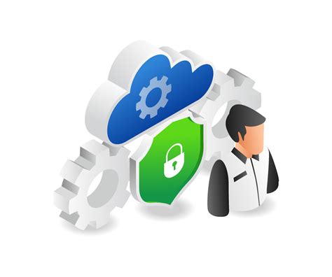 A Cloud Server Security 10682484 Vector Art At Vecteezy