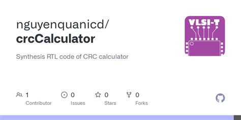 Github Nguyenquanicd Crccalculator Synthesis Rtl Code Of Crc Calculator