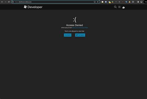 Devforum Access Denied Forum Bugs Developer Forum Roblox
