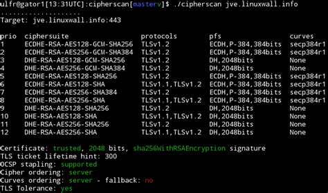 GitHub Mozilla Cipherscan A Very Simple Way To Find Out Which SSL Ciphersuites Are Supported