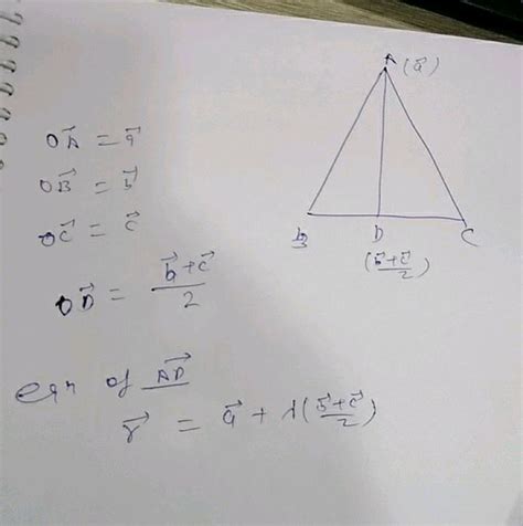 If A B C Are The Position Vectors Of The Vertices A B C Respectively Of AABC Then The Vector