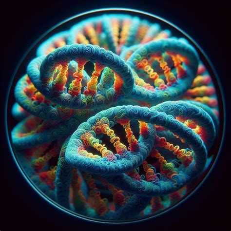 Premium Photo Dna And Microscope Realistic Photo