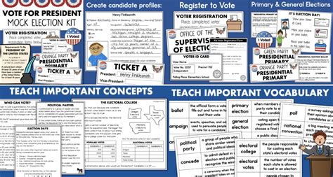 Mock Election Kit Voting For President Classroom Election Day How Elections Work Made By Teachers