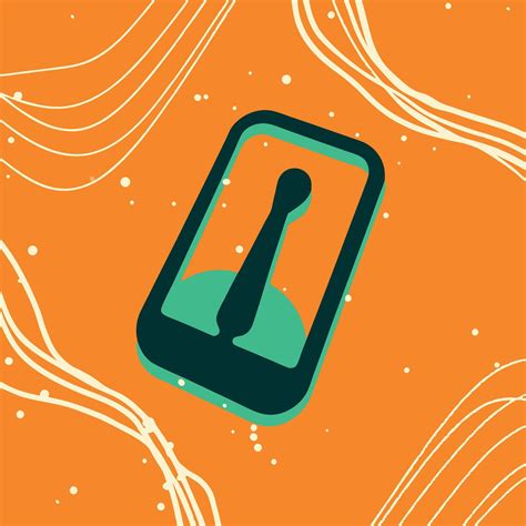 Abstract Mobile App Icon Design Teal And Dark Green On Orange 54467050 Vector Art At Vecteezy
